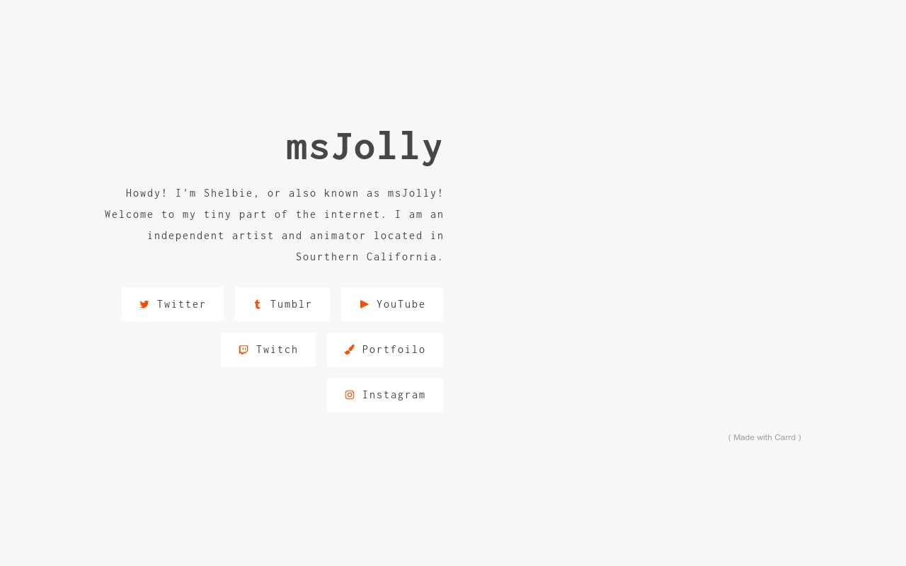 msJolly | Art & Animation | Carrd.co